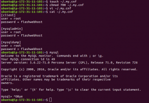 Storing MySQL password in .my.cnf | HostOnNet.com