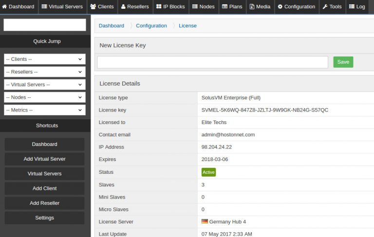 Adding KVM Template to SolusVM Server | HostOnNet.com