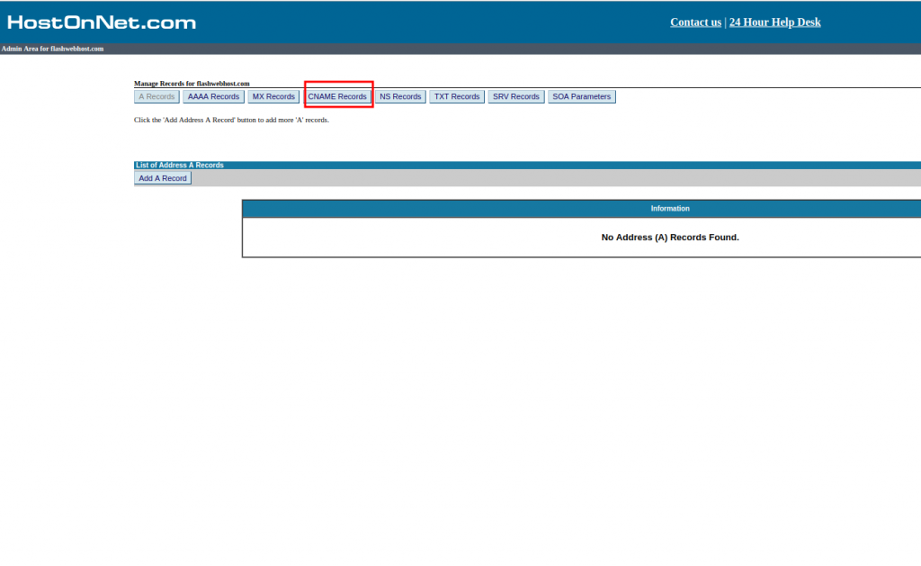 How To Add Cname Record Through Domain Control Panel 3142
