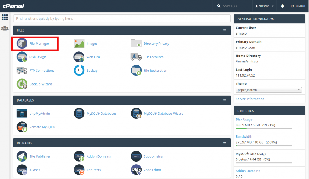 How to show hidden files (.htaccess) in cPanel File Manager | HostOnNet.com