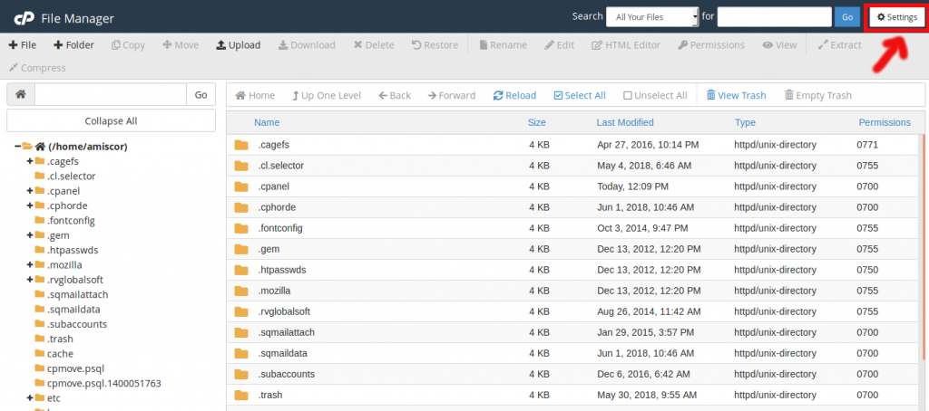 How To Show Hidden Files Htaccess In Cpanel File Manager