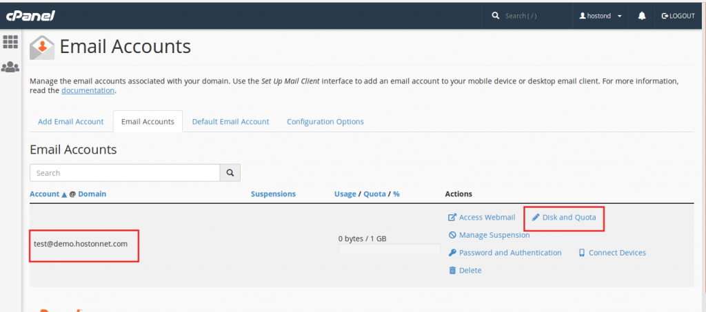How to change your Email quota in cPanel | HostOnNet.com