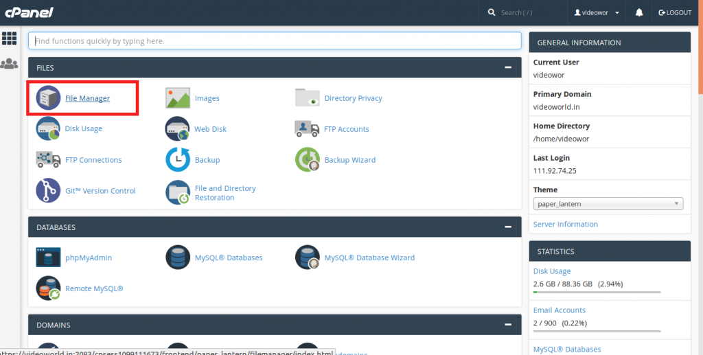 How to create phpinfo page in Cpanel Server | HostOnNet.com How to create phpinfo page in Cpanel Server | HostOnNet.com