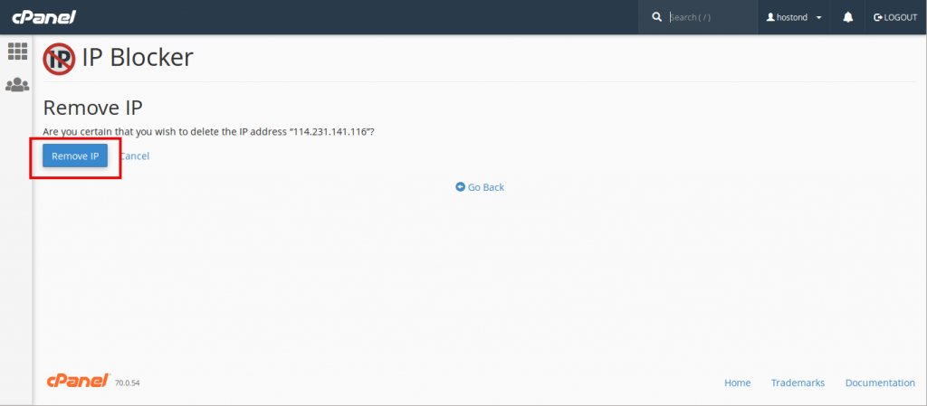 How to use the IP Blocker in cPanel | HostOnNet.com
