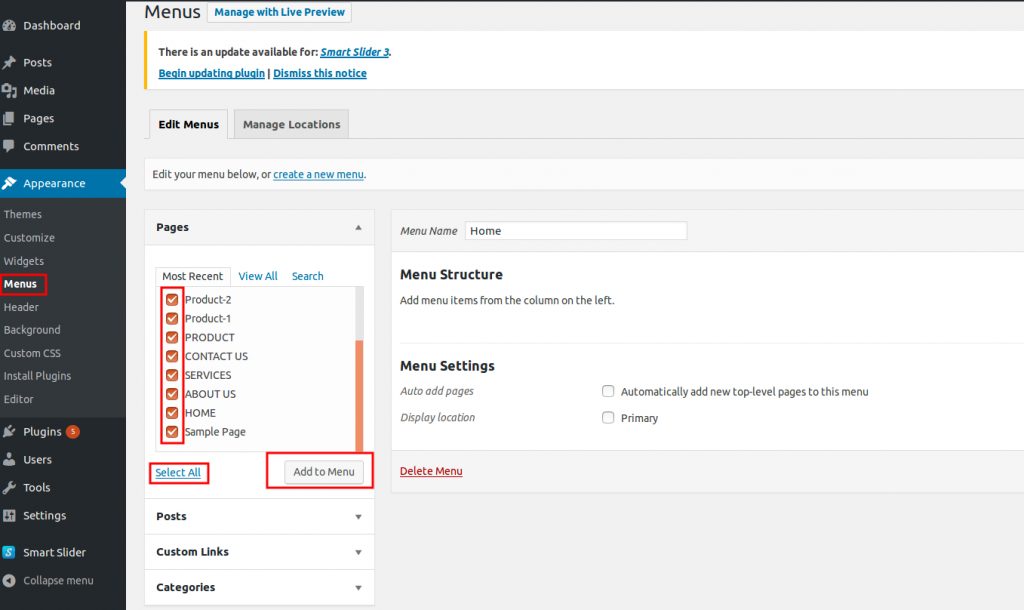 How to Create a Dropdown Menu in WordPress without Code or Plugin | HostOnNet.com