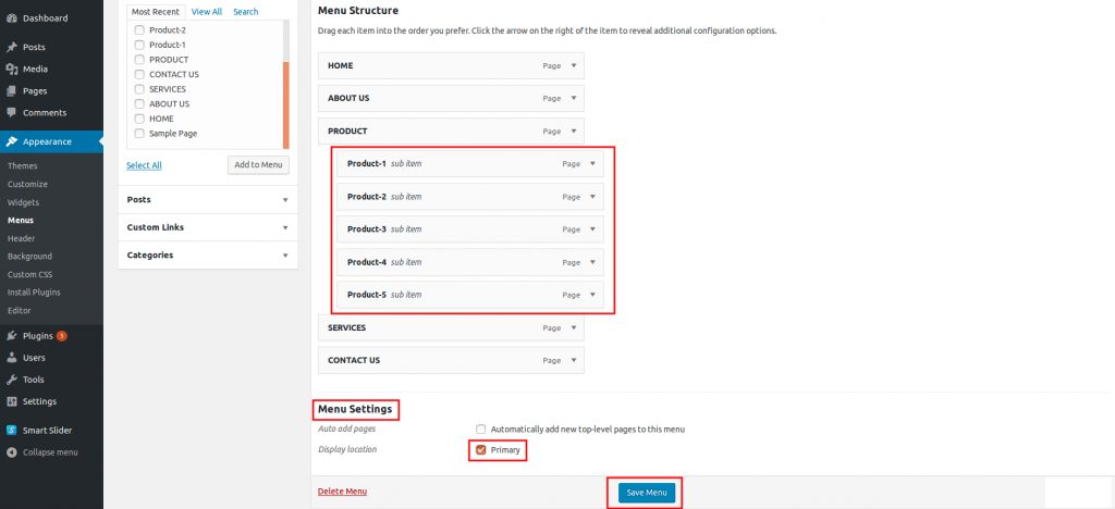 How to Create a Dropdown Menu in WordPress without Code or Plugin | HostOnNet.com