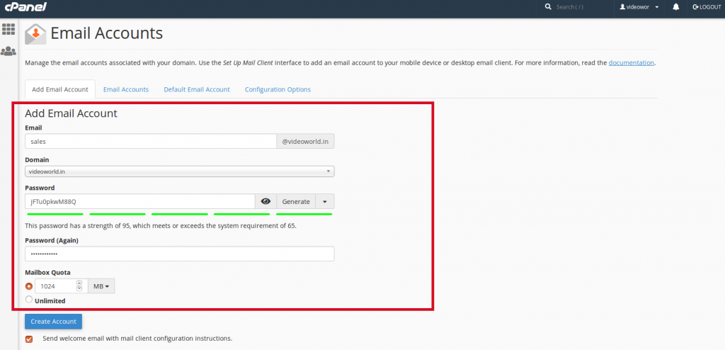 How to create email account in cPanel | HostOnNet.com