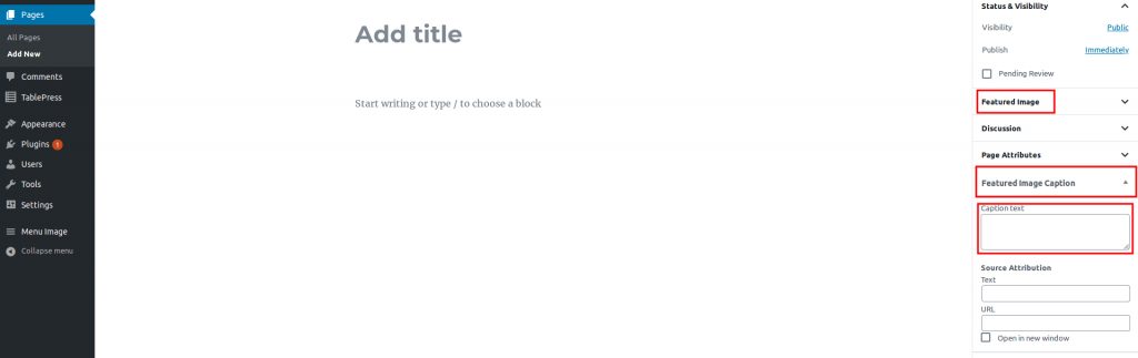 How to add captions to Featured Images in WordPress with Plugin | HostOnNet.com