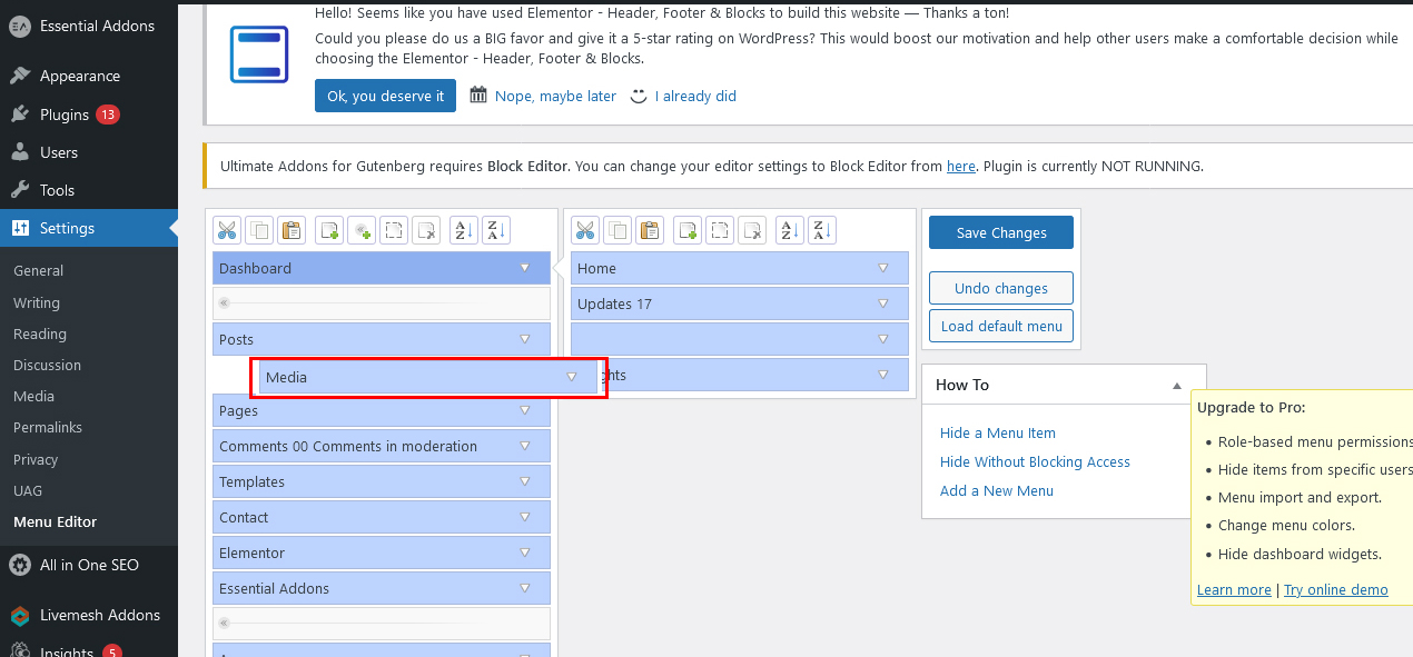 How to Edit WordPress Admin Dashboard Menu | HostOnNet.com